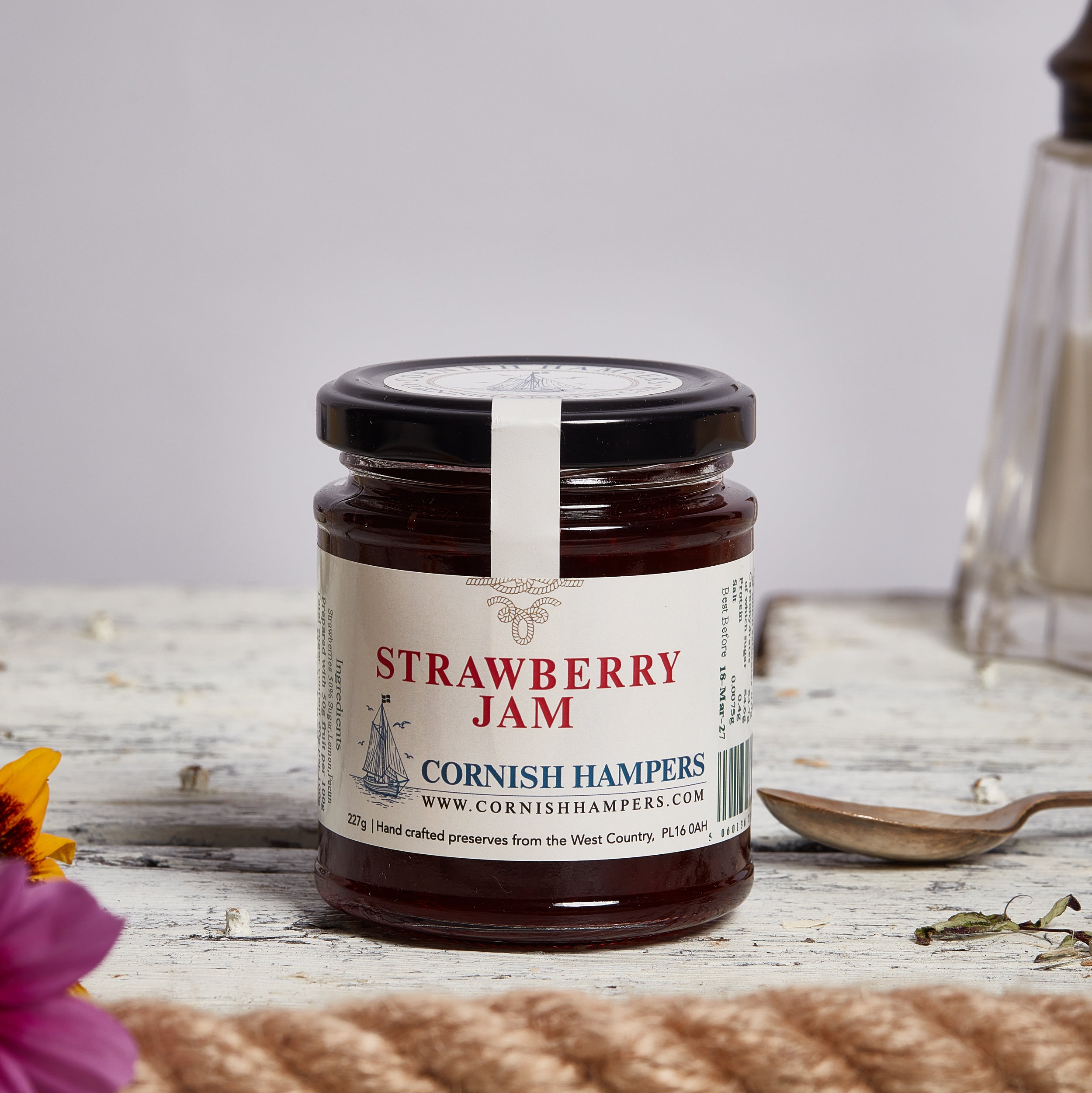 Cornish Hampers Strawberry Jam 227g – CornishHampers.com